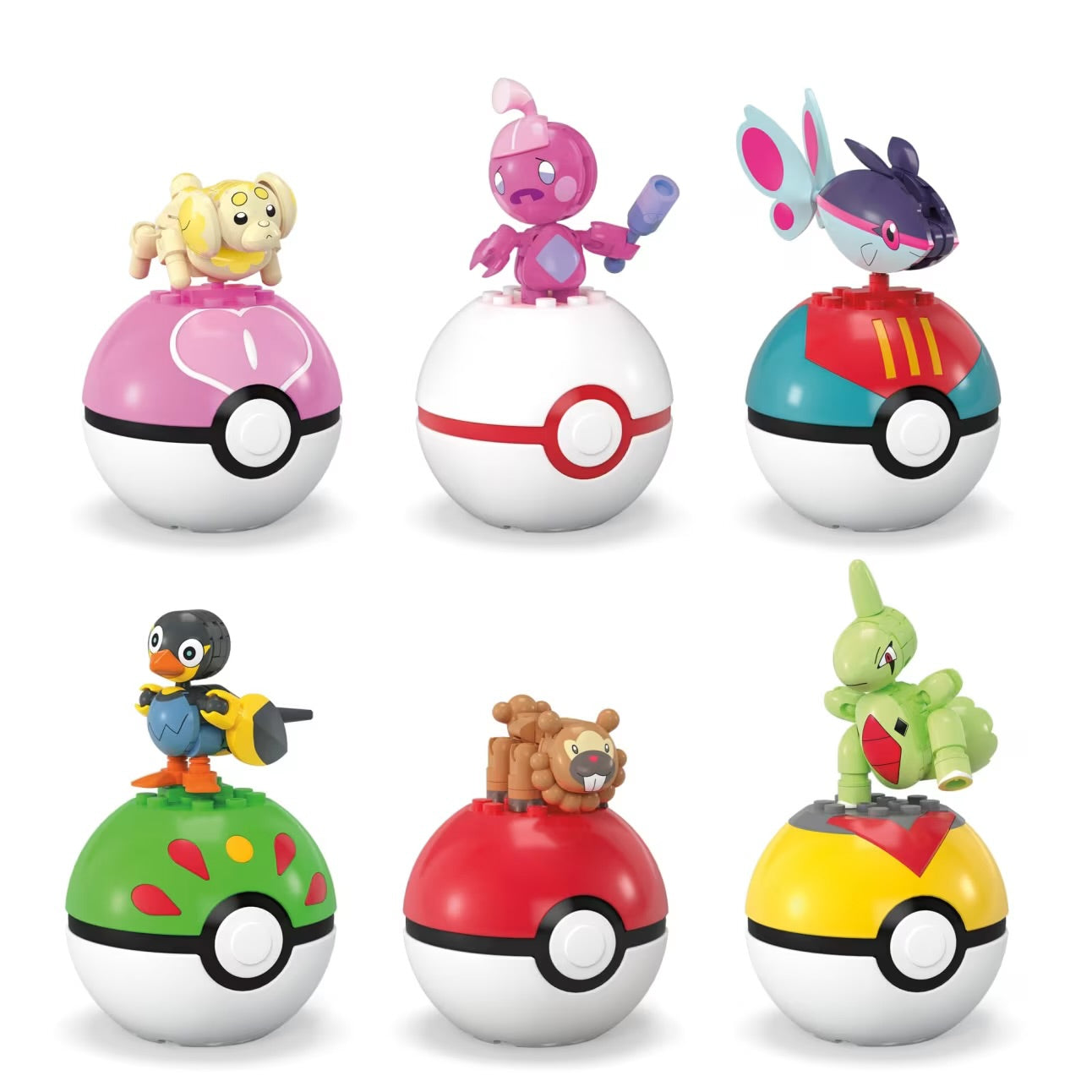 MEGA Pokémon Poké Ball Building Toy Kits With Action Figure For Kids ...
