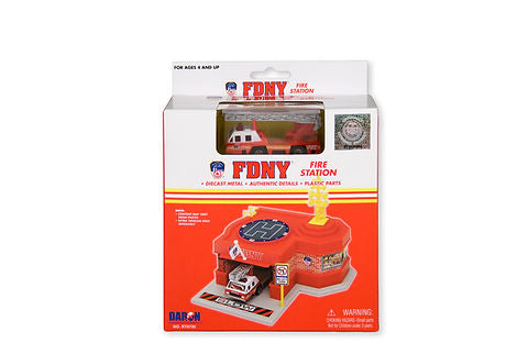 FDNY Mini Fire Station With 1 Vehicle – Big Top of Scarsdale